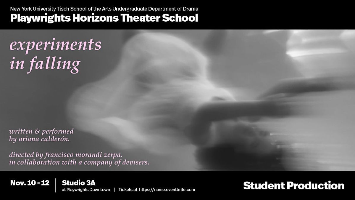 experiments in falling, Studio 3A, New York, 18 November 2022