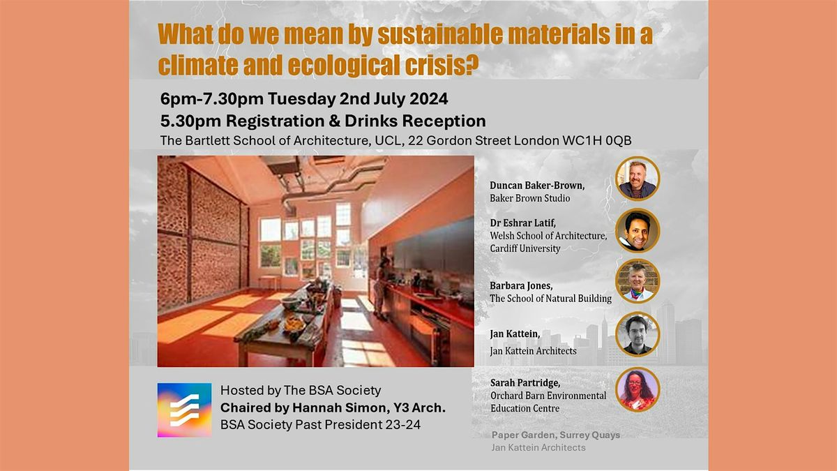 What do we mean by sustainable materials in a climate and ecological ...