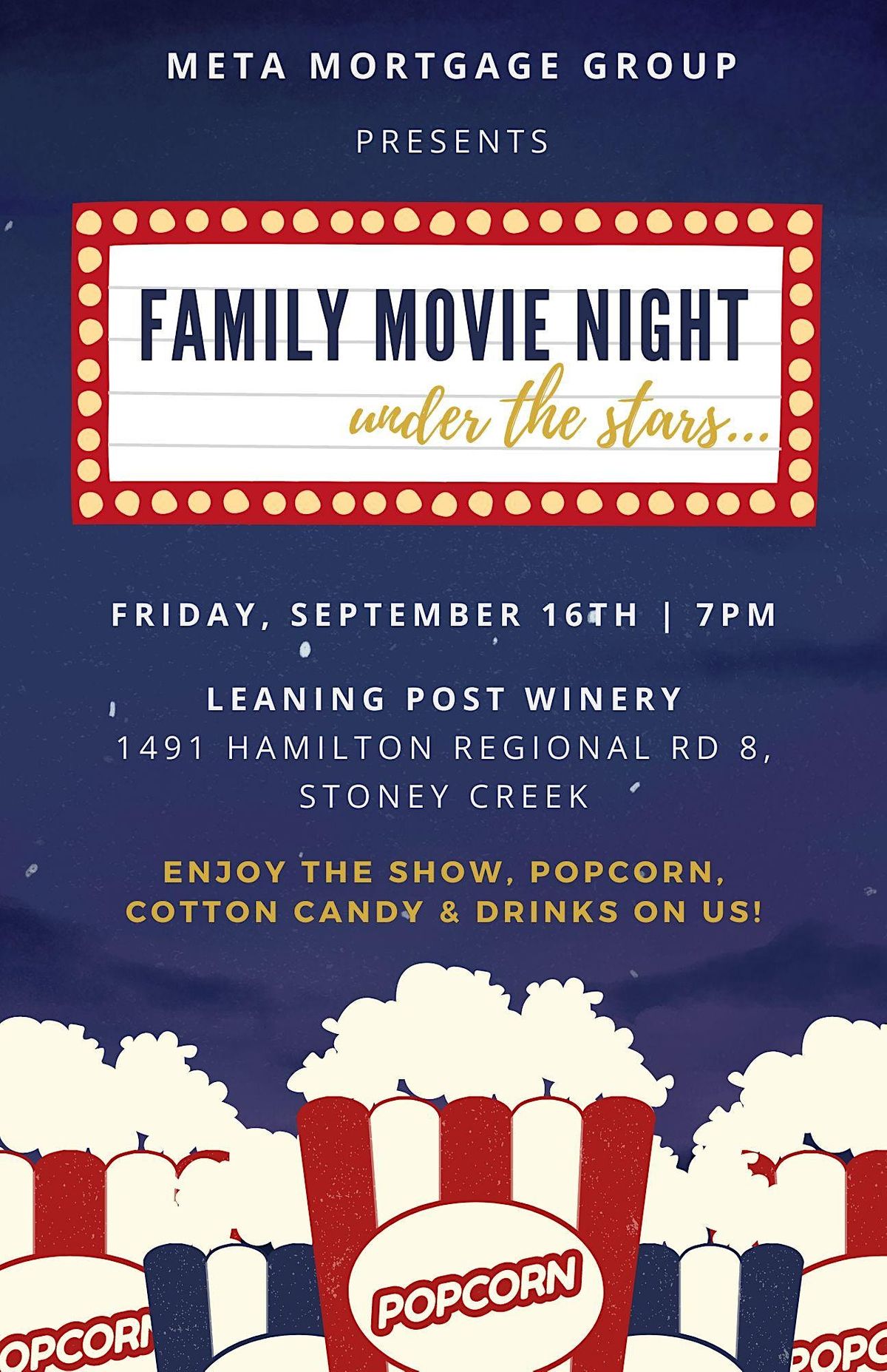 Meta Family Movie Night 2022, Leaning Post Wines, Hamilton, 16 ...