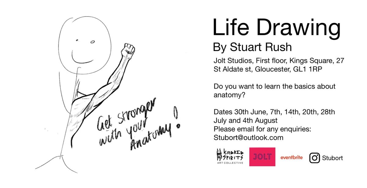Life Drawing by Stuart Rush, Jolt Studios, Floor 1, Gloucester, 30 June ...