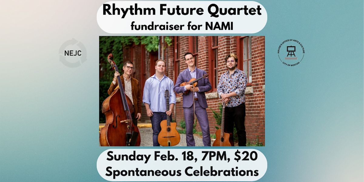 Rhythm Future Quartet concert and fundraiser for NAMI, Spontaneous ...