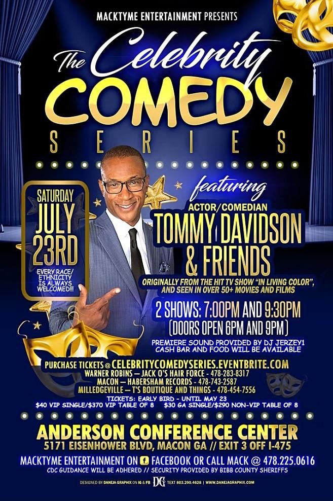 Celebrity Comedy Concert Starring Actor/Comedian Tommy Davidson ...