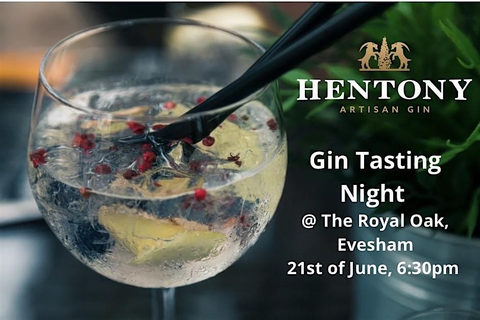 Gin Tasting Night @ The Royal Oak, The Royal Oak, Evesham, 21 June 2024