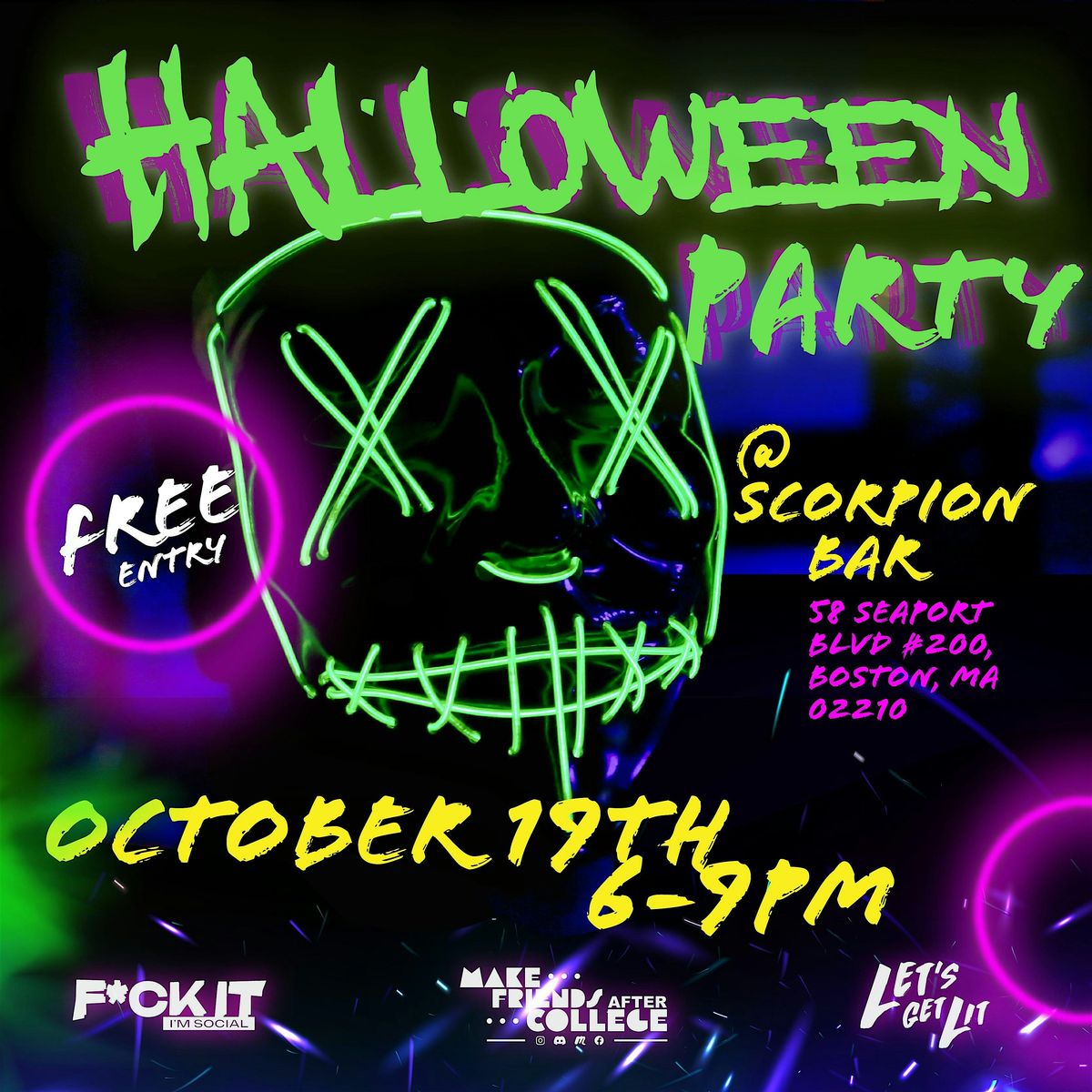HALLOWEEN PARTY @ SCORPION BAR! FREE!, Scorpion Boston, 19 October 2024