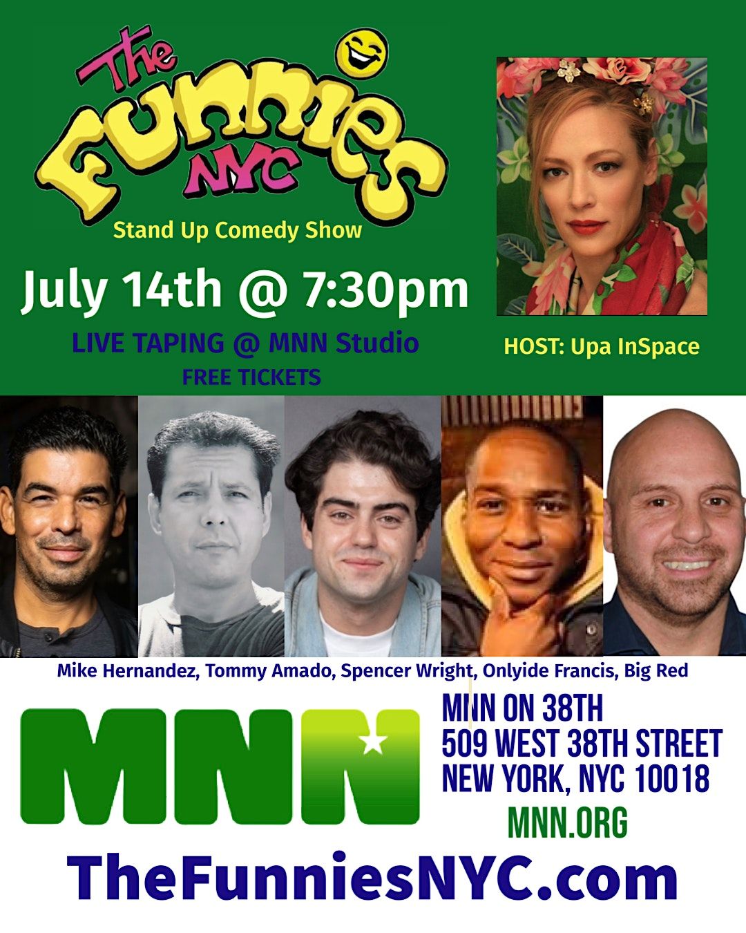 The Funnies NYC @ MNN Studio @ July 14th @ 7:30pm @ Free, Manhattan ...