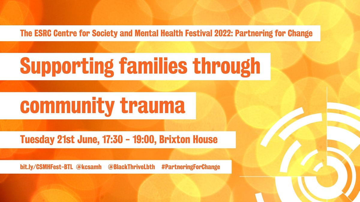 Partnering For Change: Supporting families through community trauma ...