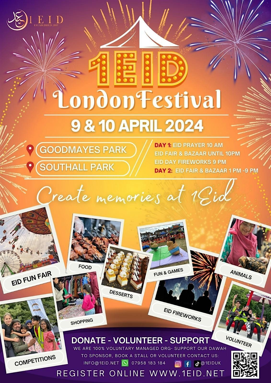 Eid Prayer & Festival in Southall Park 2024, 1Eid @ Southall Park, 9 ...