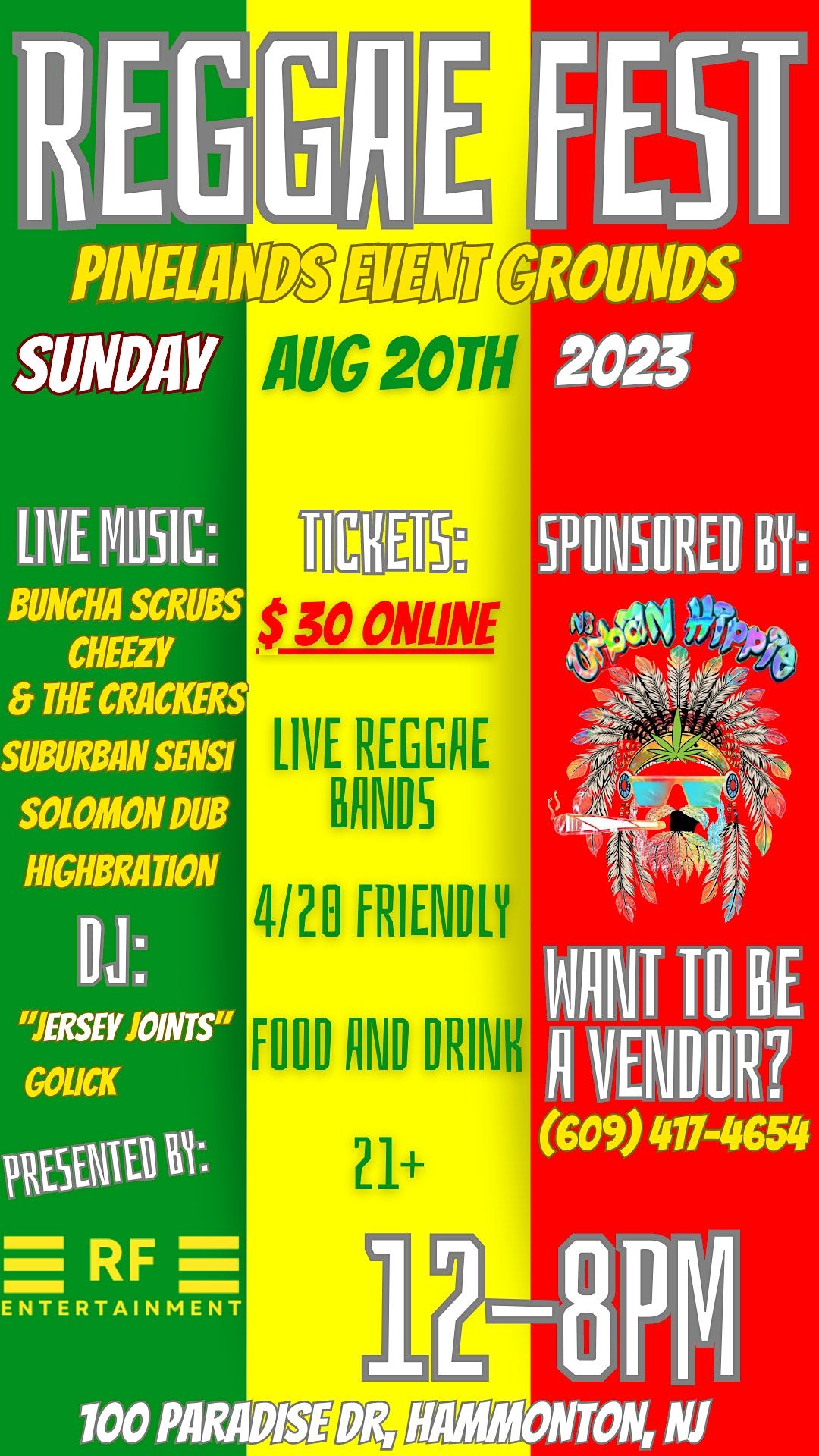ReggaeFest 2023, Pinelands Event Grounds, Hammonton, 20 August 2023