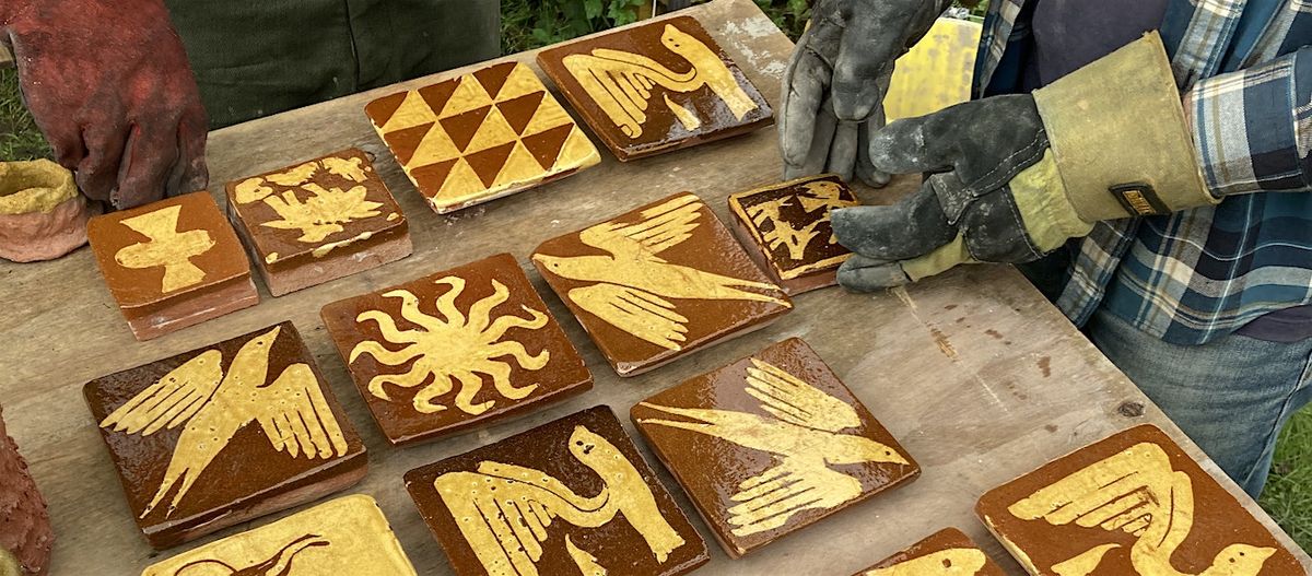Mediaeval Tile Making Workshop with Phil Root, Abbey Gardens, London ...