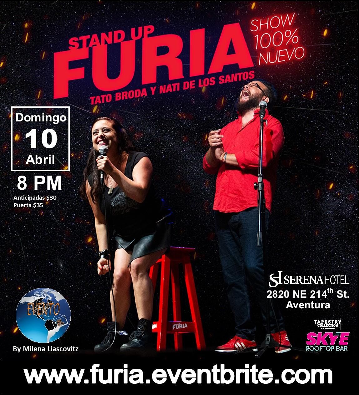 Stand Up Furia, Skye Rooftop at SERENA Hotel Aventura, Miami, 10 April 2022