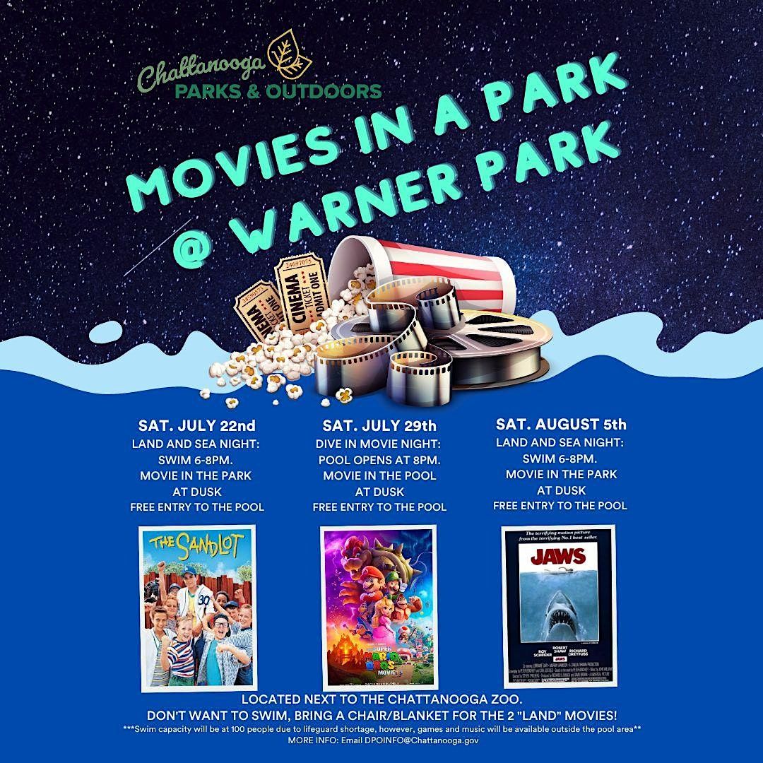 Dive in Movie at Warner Park Pool-New Mario Bros Movie, Warner Park ...
