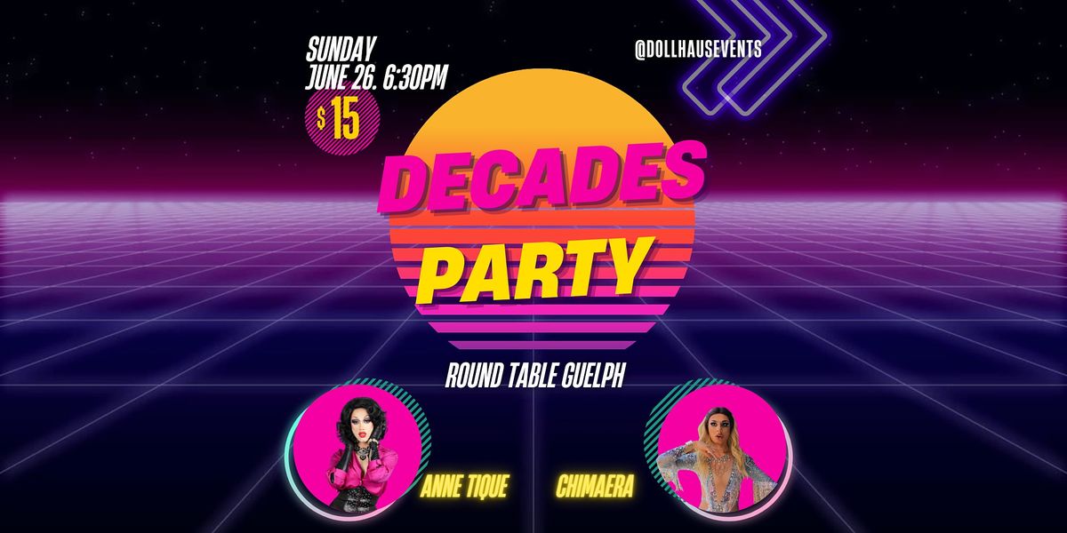 Decades Night: A Drag Celebration of the 70s to Today!!, The Round ...