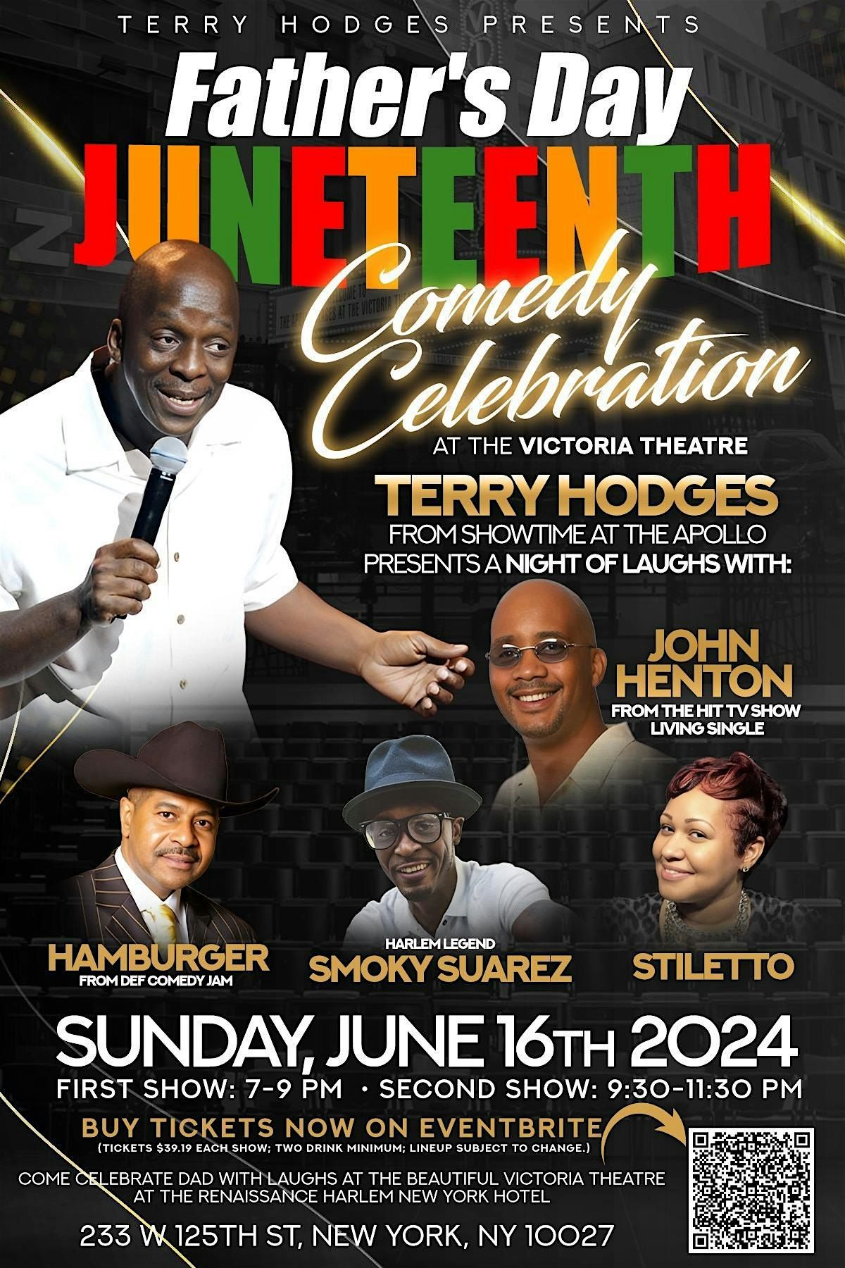 Terry Hodges Presents Fathers Day Juneteenth Comedy Celebration at the Victoria Theatre ...