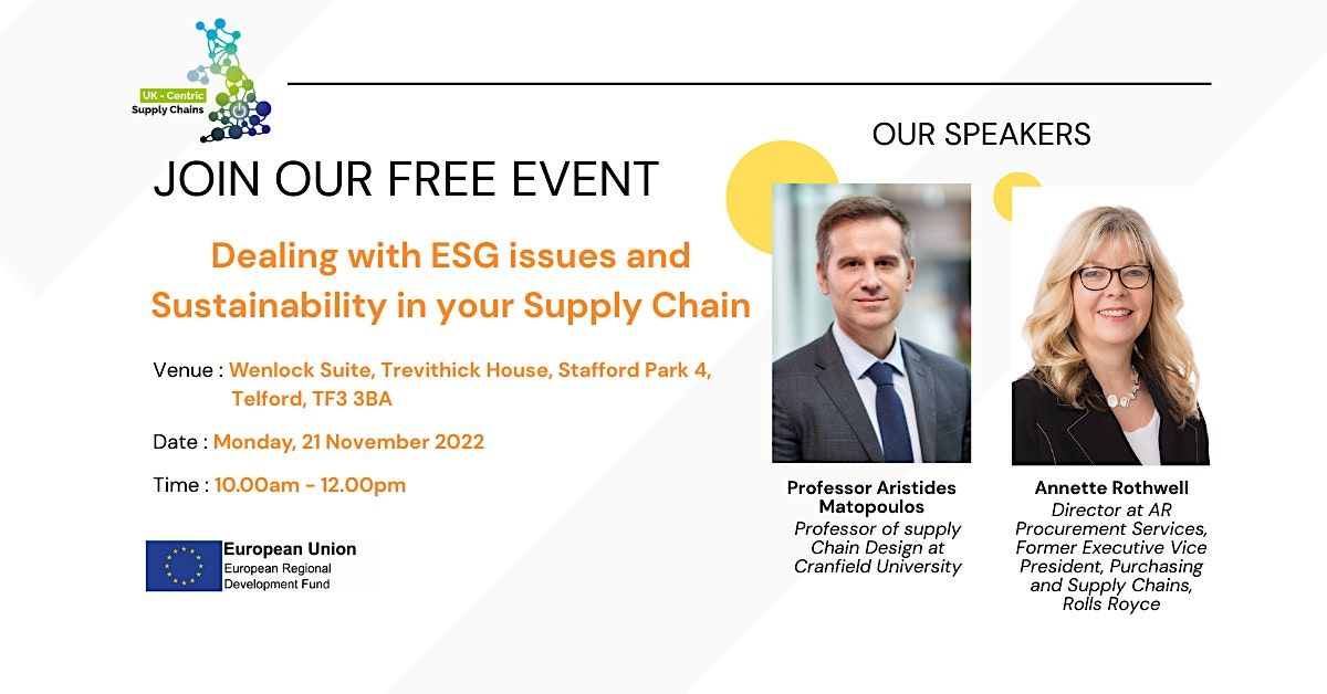 Dealing with ESG issues and Sustainability in your Supply Chain ...
