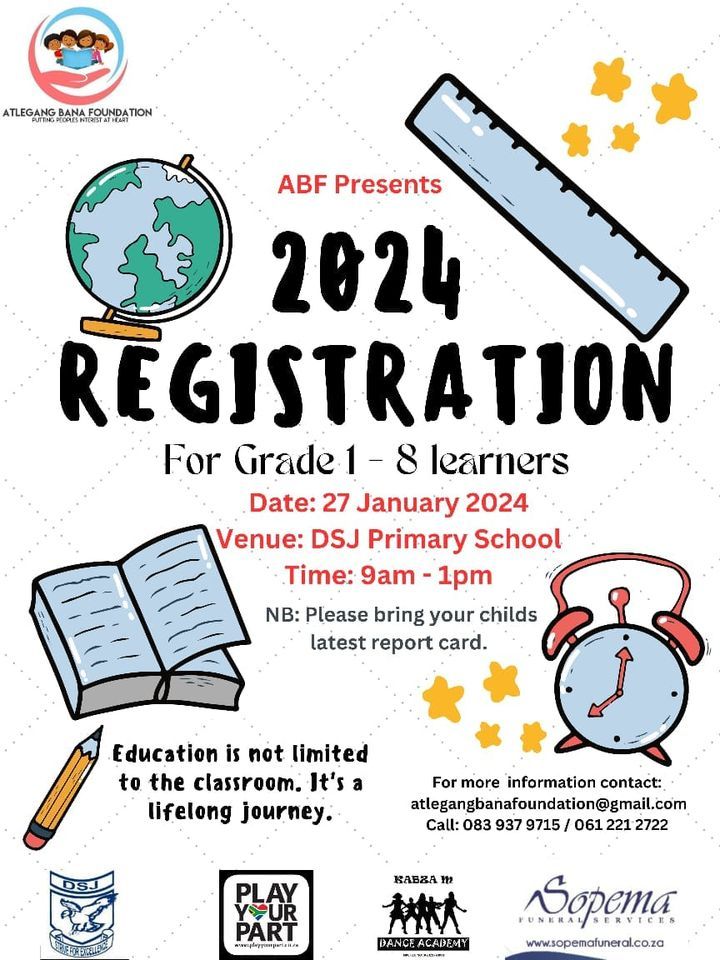 2024 registration day , Dsj Primary, Soweto, 27 January 2024
