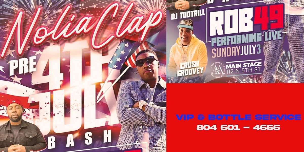 Nalio Clap, Main Stage, Richmond, 3 July to 4 July