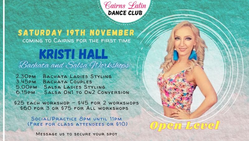 Kristi Hall in Cairns • Salsa & Bachata Workshops, Cairns Latin Dance ...