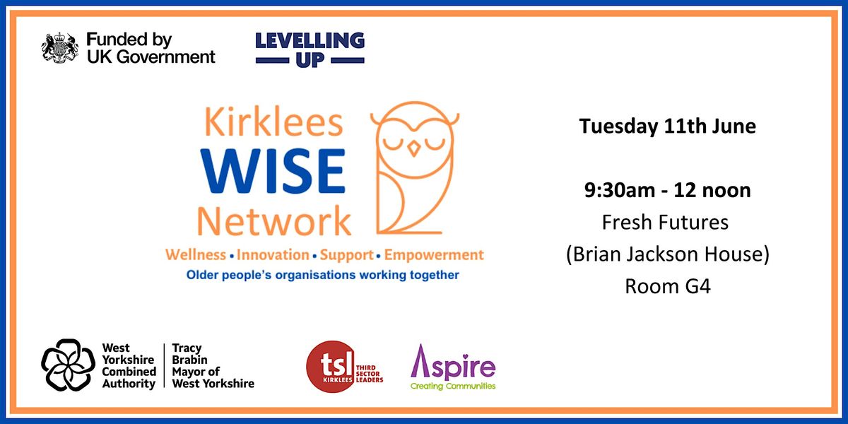 WISE Network - Loneliness Awareness Week, Fresh Futures, Huddersfield, 11 June 2024