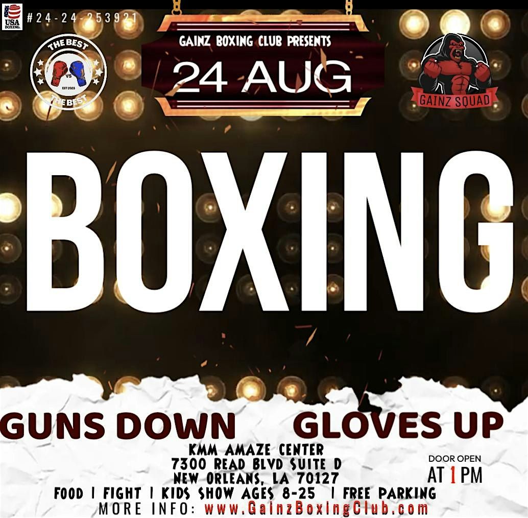 Best vs The Best Boxing Event Gunz Down Gloves Up, KMM AMAZE Center ...