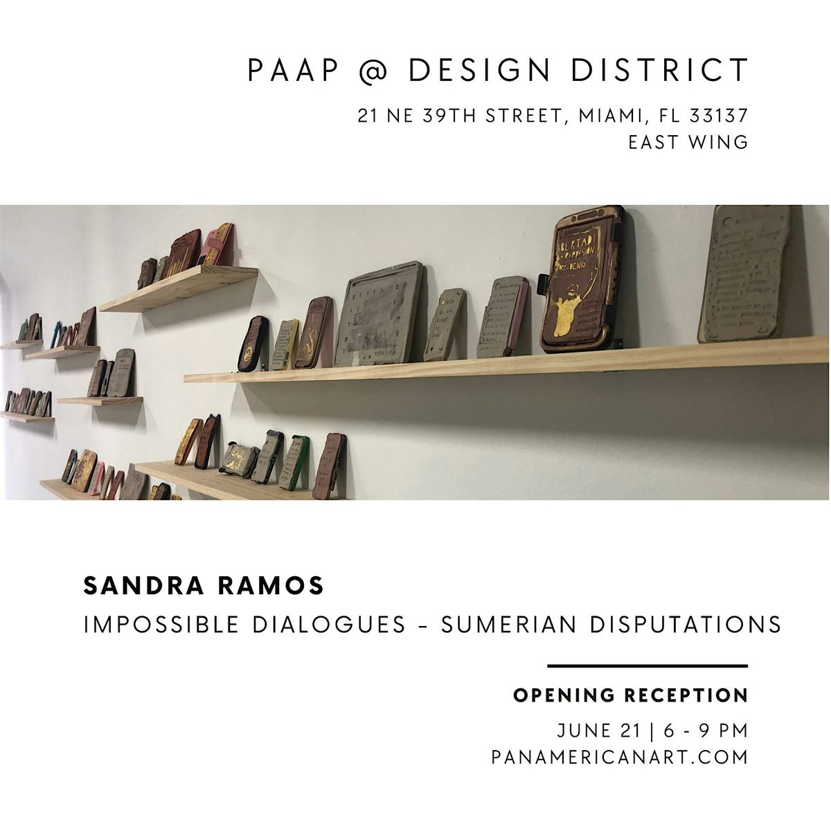 Impossible Dialogues - Sumerian Disputations, a solo exhibition by Sandra Ramos, 21 NE 39th St ...