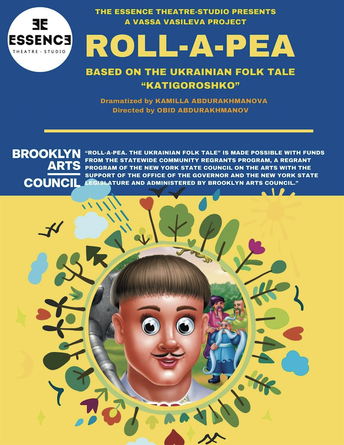 ROLL-A-PEA by Ukrainian folk tale "Katigoroshko", Banksy Museum New ...