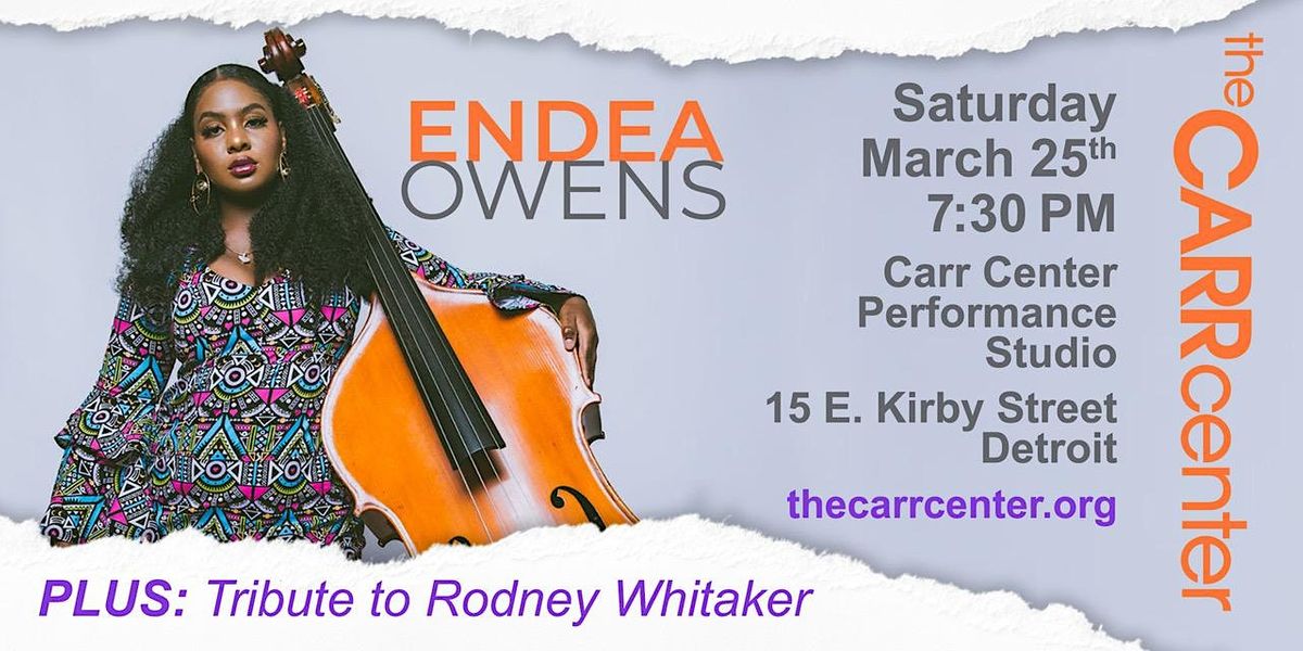 Endea Owens in Concert, The Carr Center Performance Studio at The Park ...