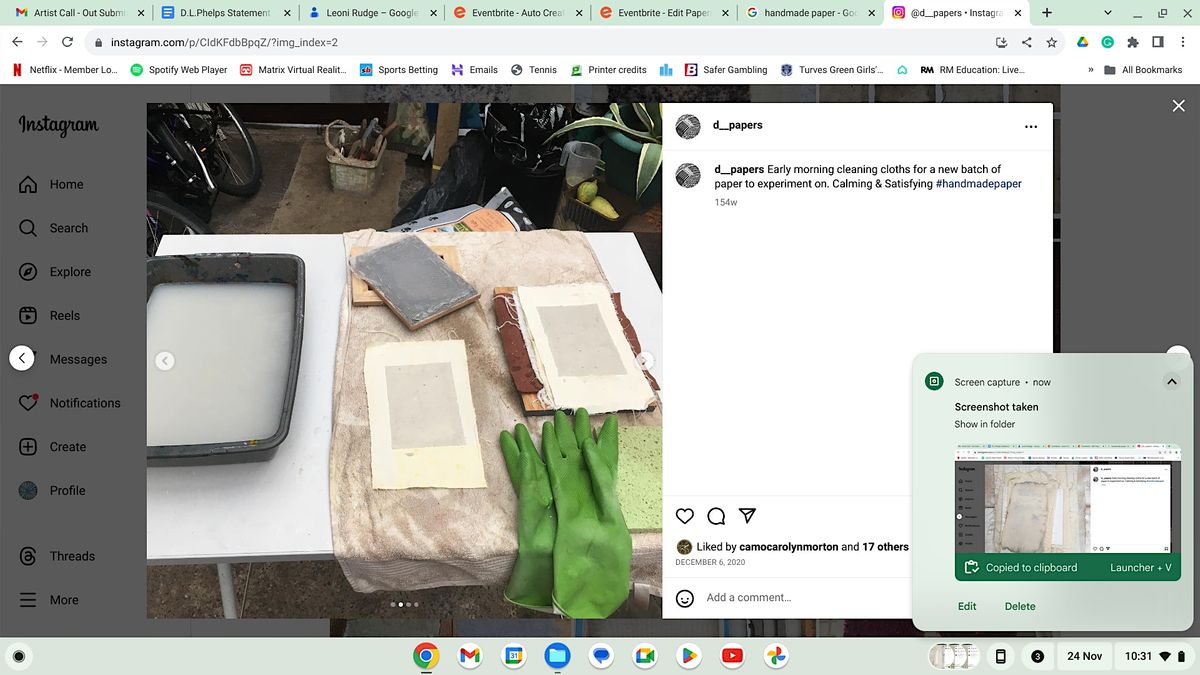 Papermaking with Danielle Phelps, Stirchley Library, Birmingham, 14 ...