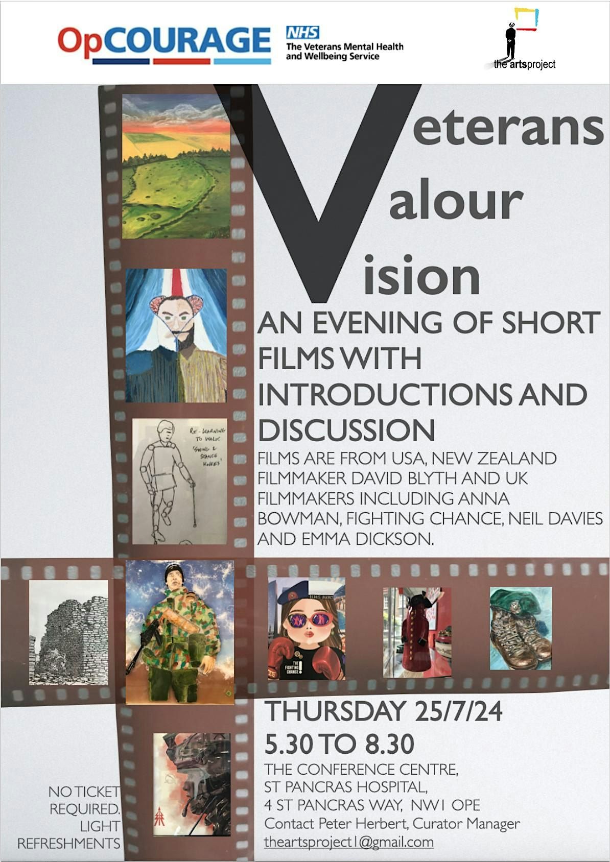 Veterans, Valour, Vision - An Evening of Short Films, St Pancras ...