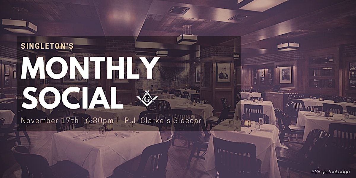 November Social at P.J Clarkes DC, P.J. Clarke’s DC, Washington, 17 ...