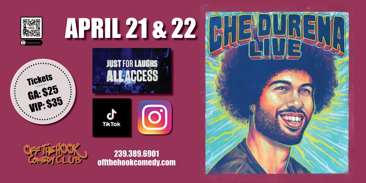 Comedian Che Durena Live in Naples, Florida!, Off the Hook Comedy Club ...
