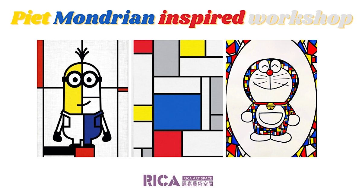 Piet Mondrian inspired painting workshop, Rica Art Space, hong kong, 28 ...
