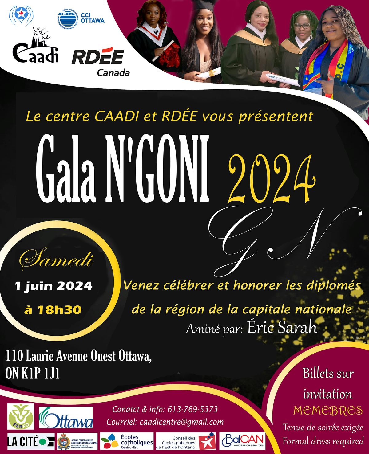 GALA NGONI 2024, Place Jean Pigott, Ottawa, 1 June 2024