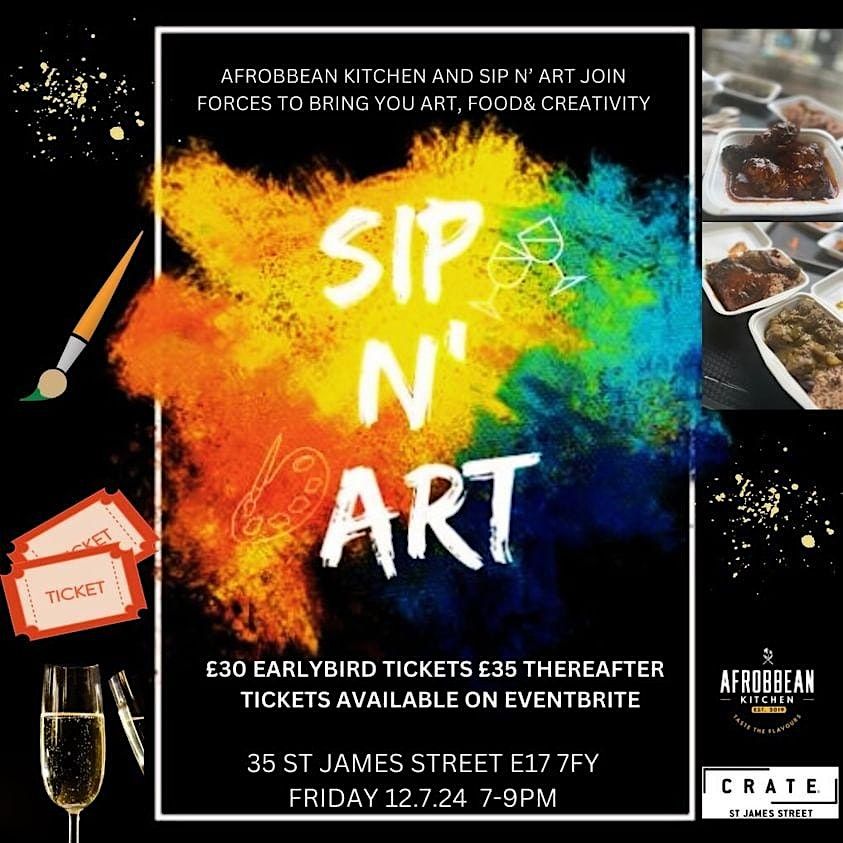 SIP & PAINT - Eats And Vibes, CRATE PLACES UK, London, 12 July 2024