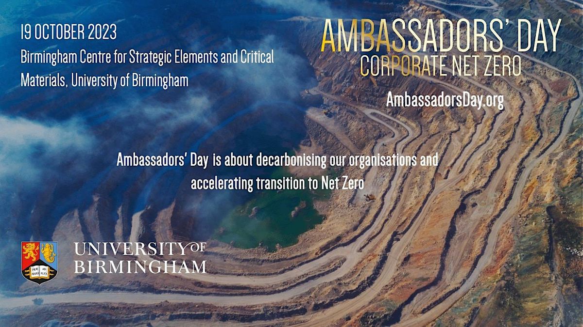 Ambassadors Day: Corporate Net Zero 2023, Birmingham Centre for ...