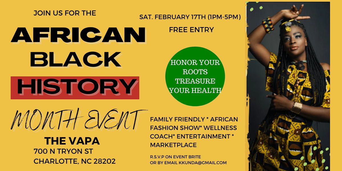 African Black History Fashion Show Event, 700 N Tryon St, Charlotte, 17 ...