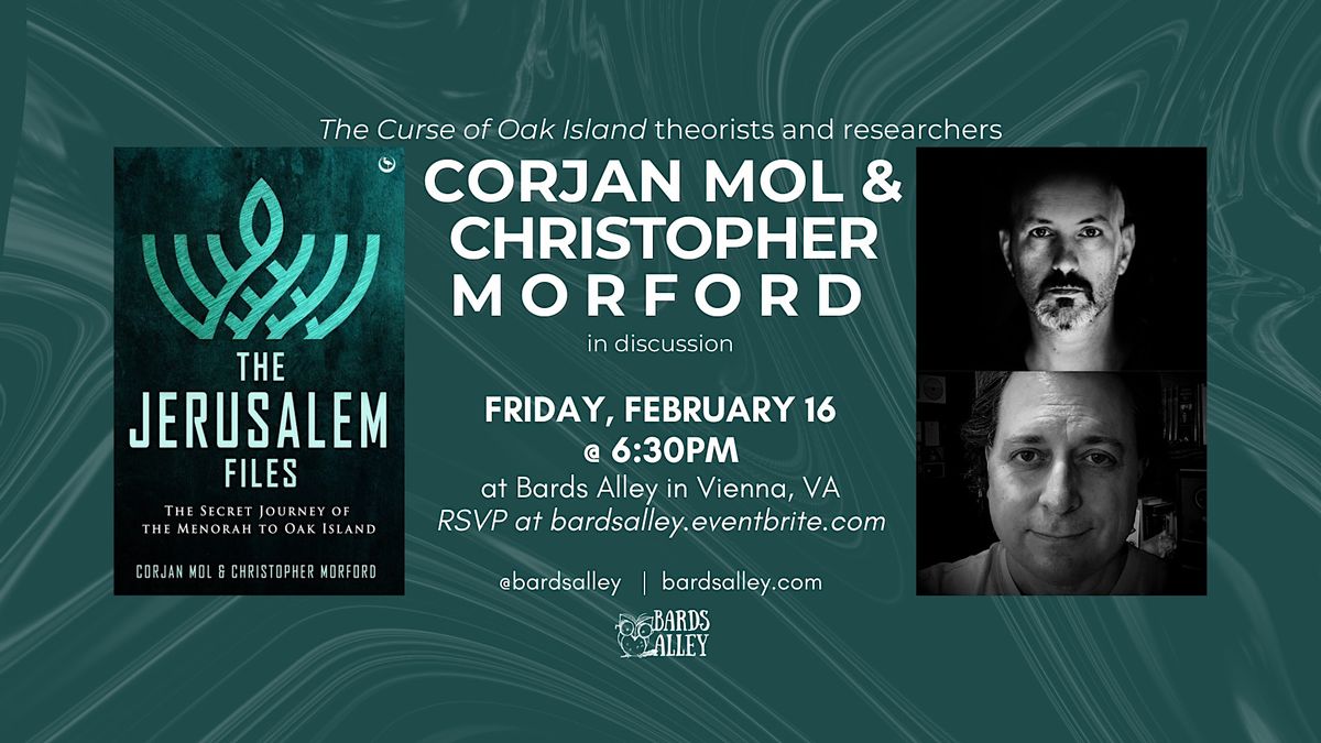 Book Talk: Corjan Mol and Christopher Morford | THE JERUSALEM FILES, Bards Alley Bookshop ...