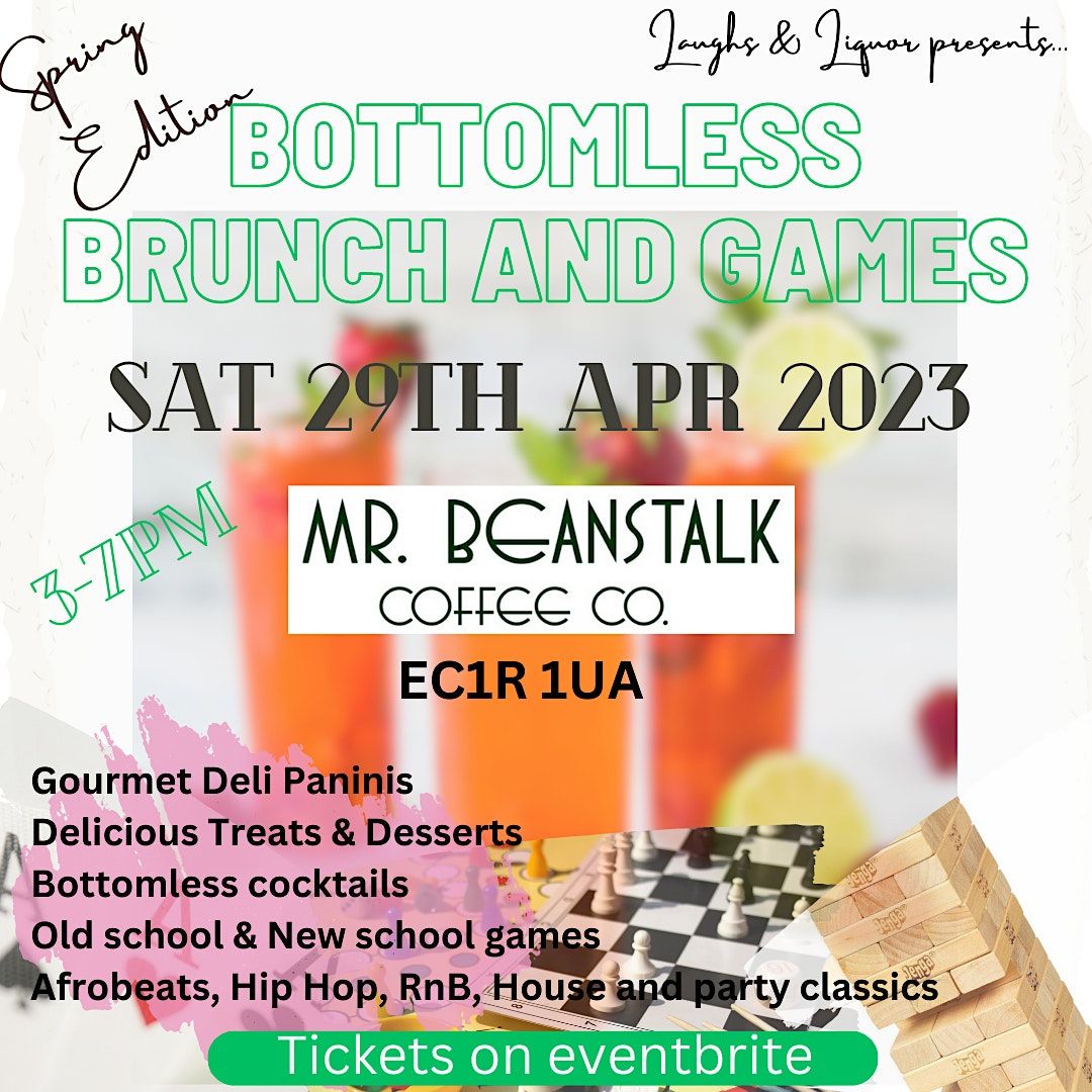 Bottomless Brunch The Pre Game- Spring Edition, Mr Beanstalk Coffee Co, London, 29 April 2023