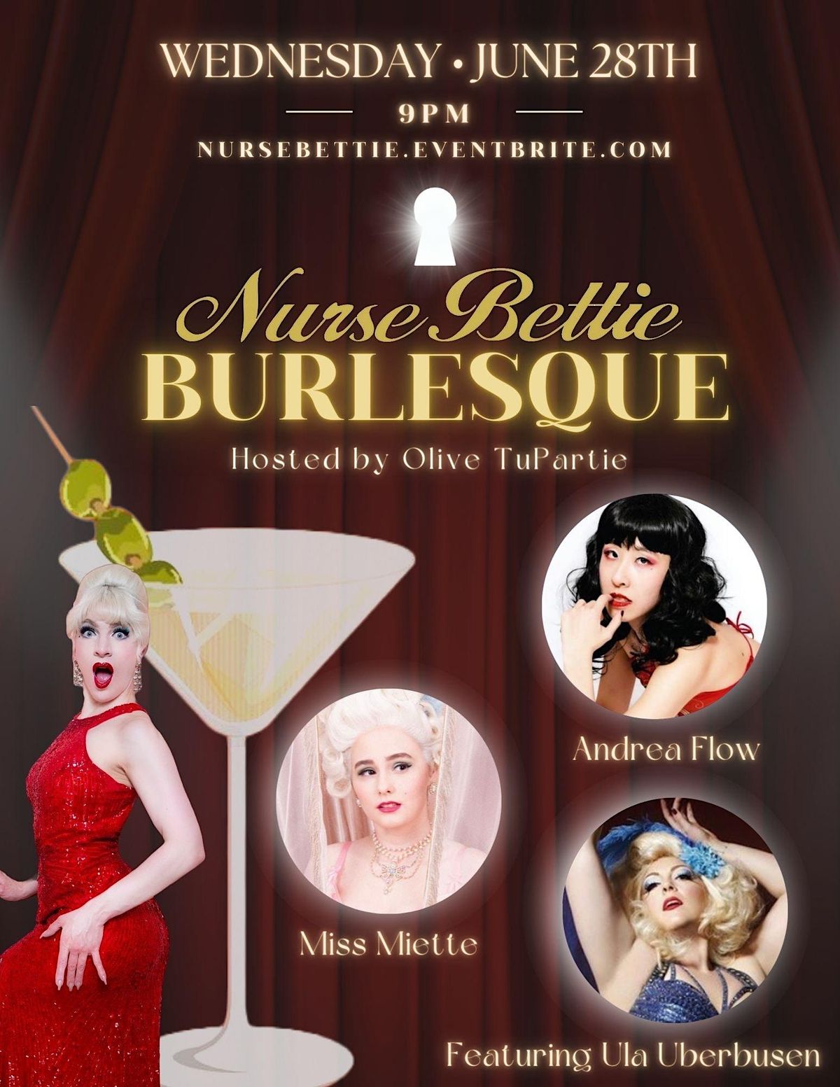 Nurse Bettie Burlesque Show, Nurse Bettie, New York, 28 June 2023
