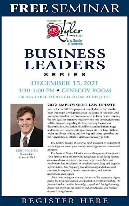 2023 BUSINESS LEADERS SERIES - BUSINESS AND EMPLOYEE SAFETY AND ...