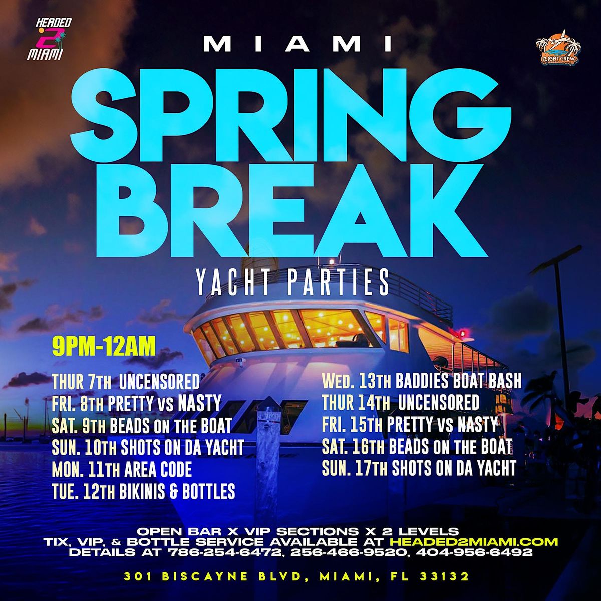 SPRING BREAK #BaddiesOnTheBoat YACHT PARTY & (AFTER PARTY TBA ...