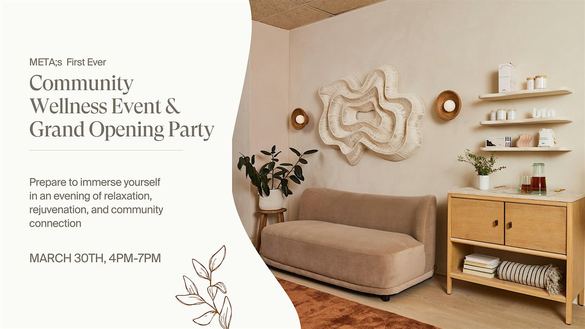 METAs First Ever Community Wellness Event & Grand Opening Party, META Bodywork, Jersey City, 30 ...