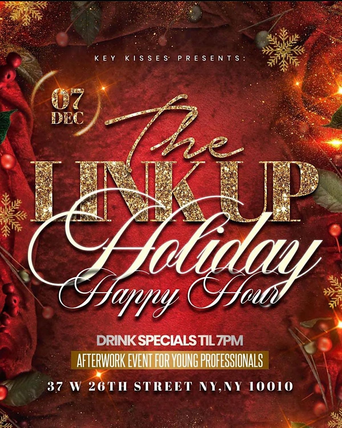 The Link Up: Holiday Happy Hour, 37 W 26th St, New York, 7 December 2022