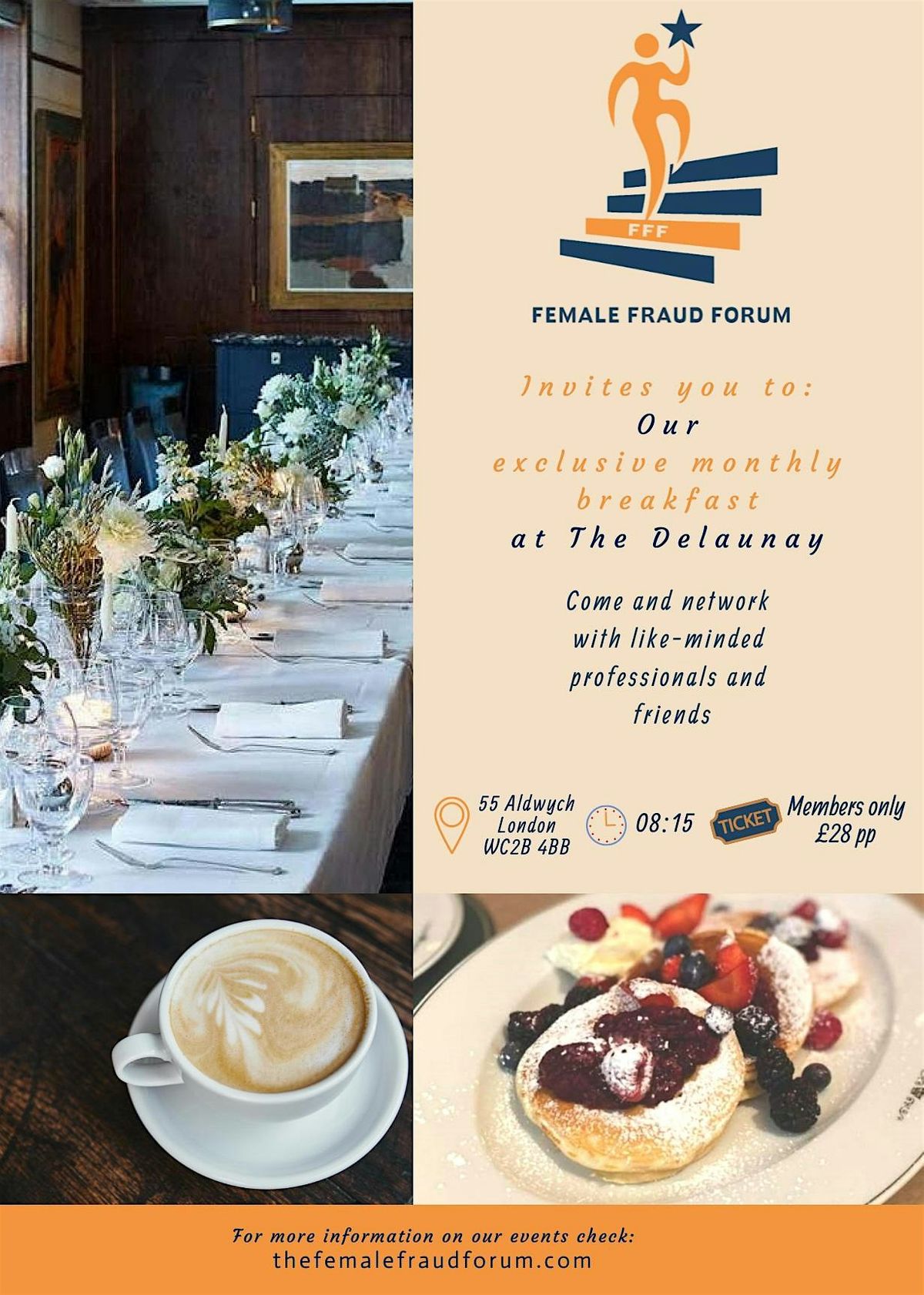 FFF Networking Breakfast March 2024, The Delaunay, London, 27 March 2024