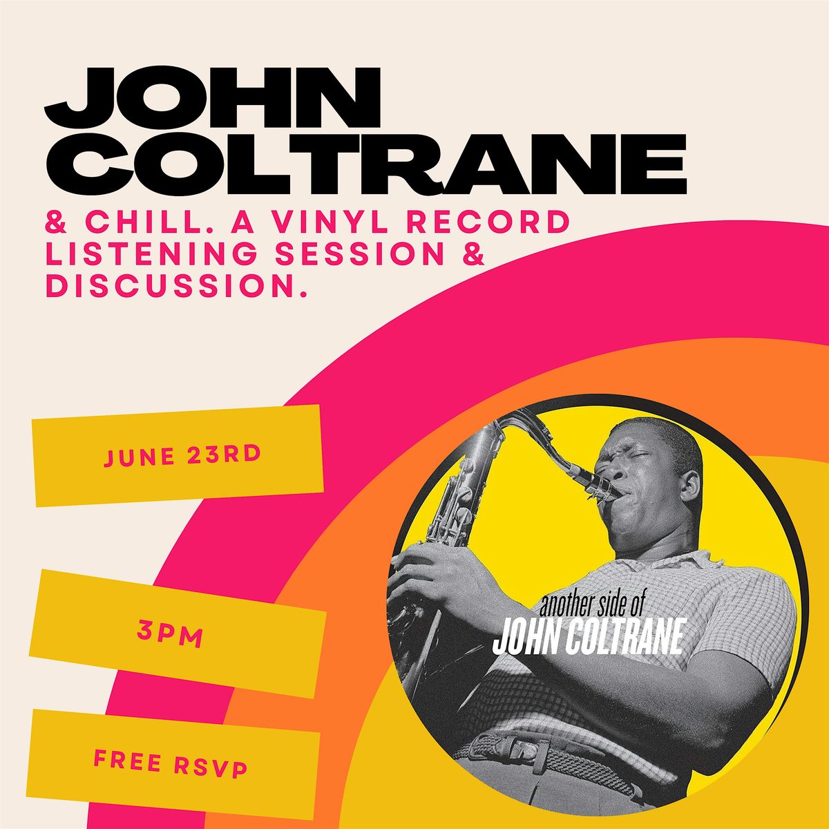 TheArtHouseNYC presents John Coltrane & Chill. A vinyl listening ...