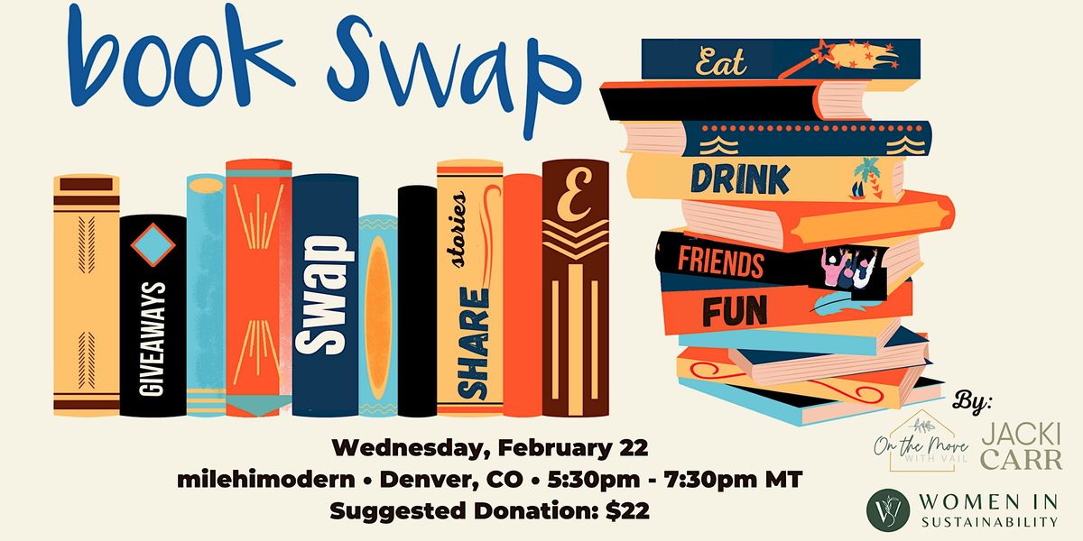 Sustainable Book Swap, milehimodern, Denver, 22 February 2023