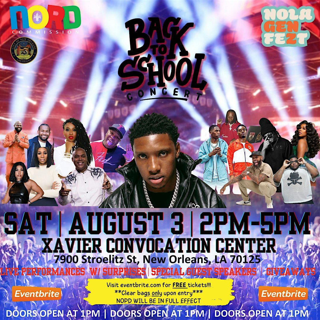 NORD Gen Z Back 2 School Edition Concert, XULA Convocation Center, New ...