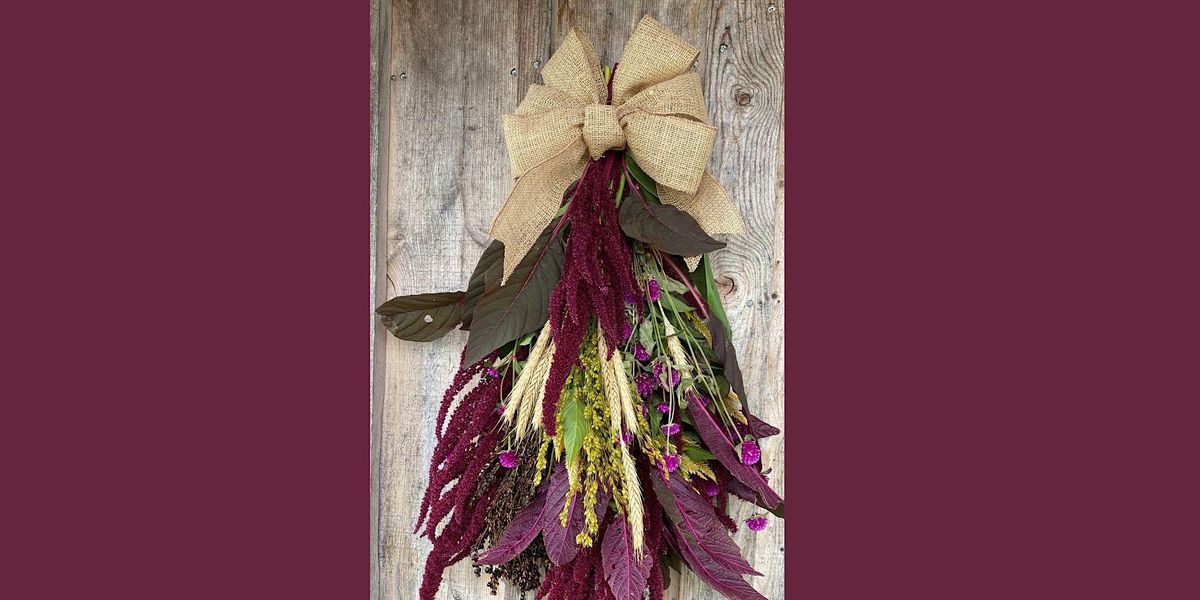 Fall Dried Flower Door Swag-Silver Lake Brewing Project, Silver Lake ...