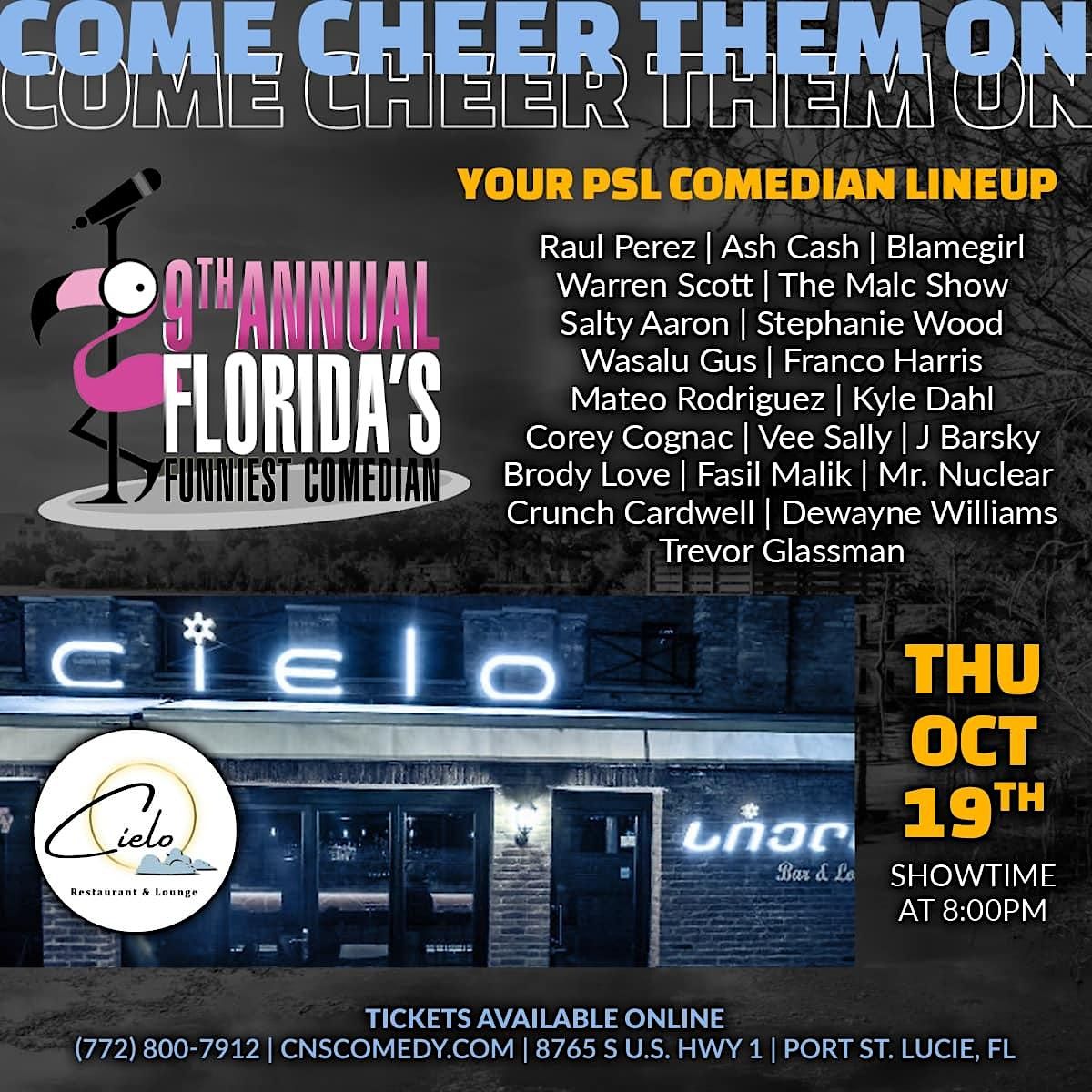 Floridas Funniest Contest 20 comedians compete at Ceilo Lounge PSL ...