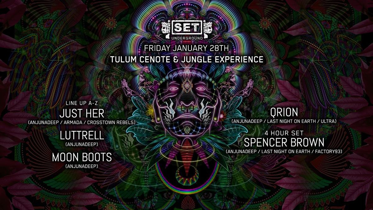 SET Undergrounds Tulum Cenote Jungle Experience with Moon Boots and ...