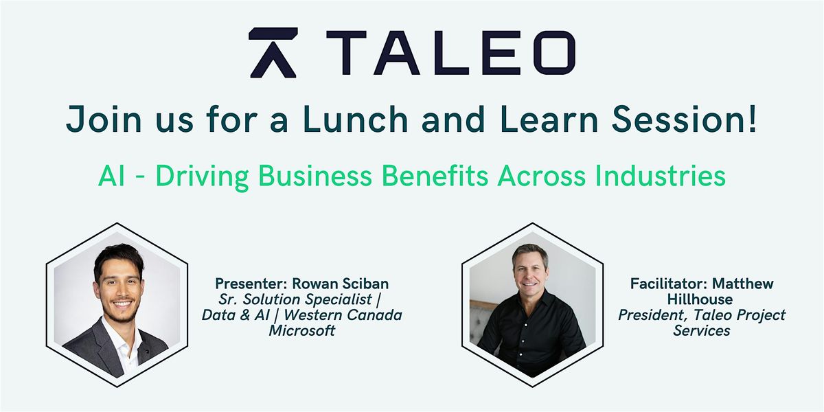 Taleo Lunch and Learn Session: April 17, 2024, Platform Calgary, 17 ...